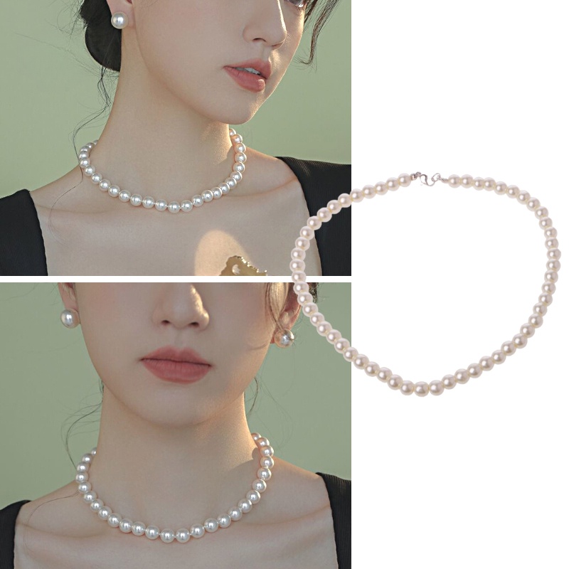 Fashion Vintage Elegant White Glass Imitation Freshwater Pearl
