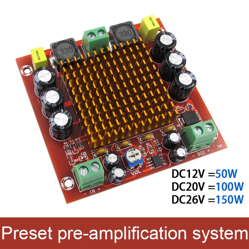 DC 12-26V TPA3116DA Audio Amplifier Module XH-M544 Mono 150W Digital ...