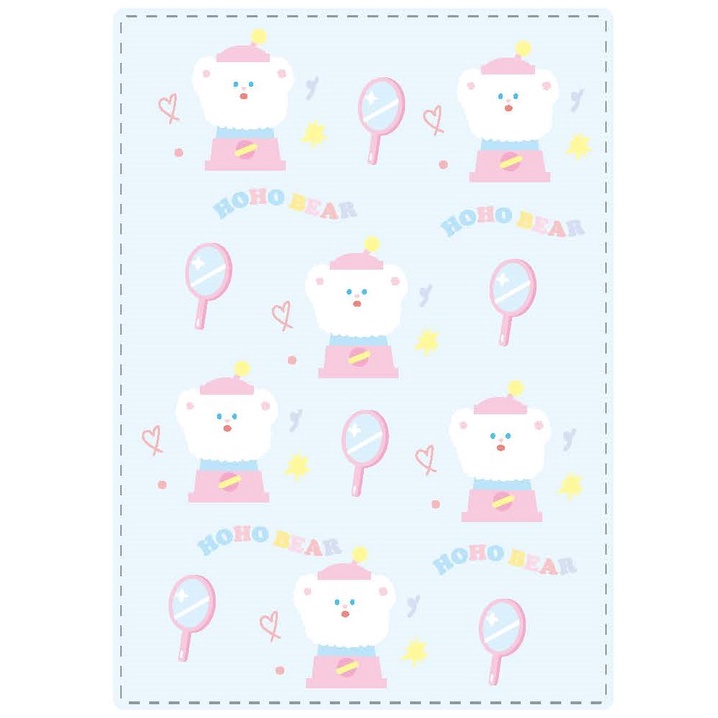 MINISO HoHo Bear Summer Sparkling Ice Series Blanket(Blue) | Shopee ...