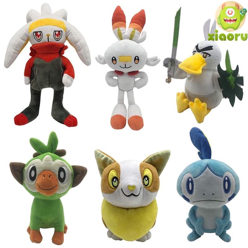 Pokemon Grookey, Sobble, & Scorbunny Sword & Shield Galar Starters ...
