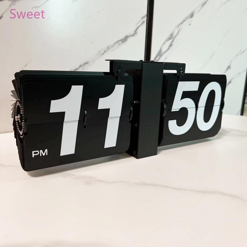 Sweet Table Top Flip Clock Retro Digital Display Flipping Numbers ...