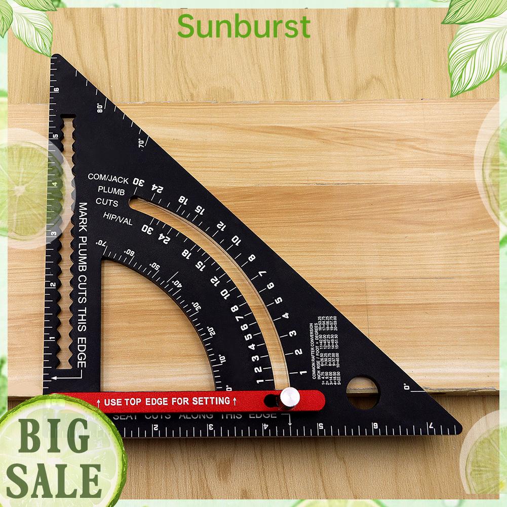 Angle Protractor Aluminum Alloy Scribe Triangle Ruler for Building ...