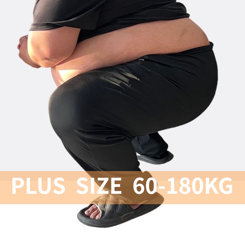 【Plus Size】60-180KG Men Straight Trousers Big Business Breathable Black Oversize Pants 7XL 8XL ...
