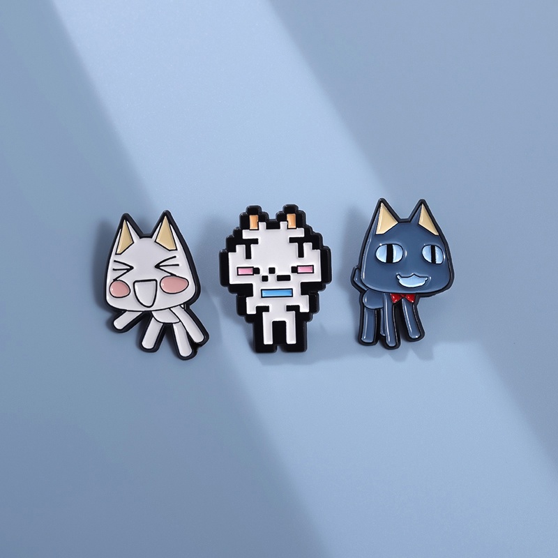 Cartoon Cute Toro Inoue Cat Enamel Pins Animal Anime Game Brooch Pin ...