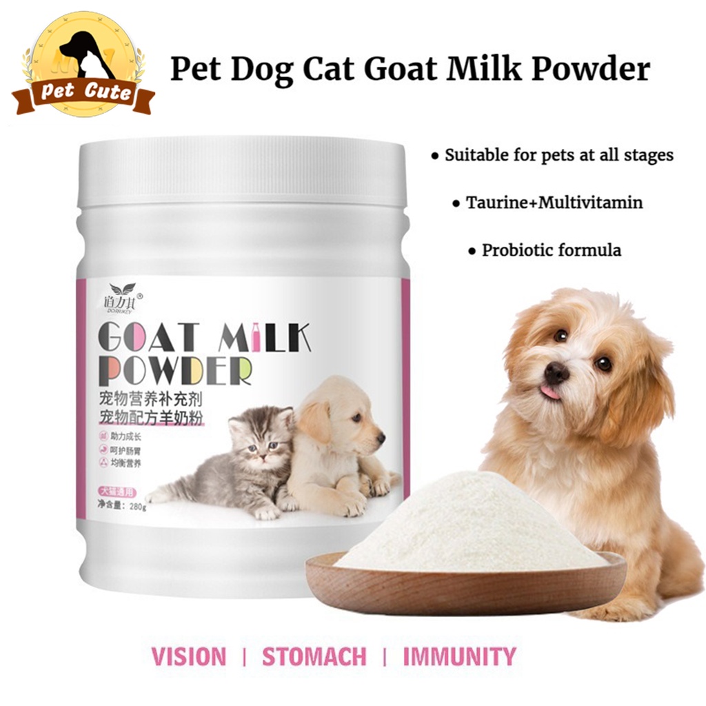 Pet Dog Cat Goat Milk Powder 280g Pet Goat Milk for all stages | Shopee ...
