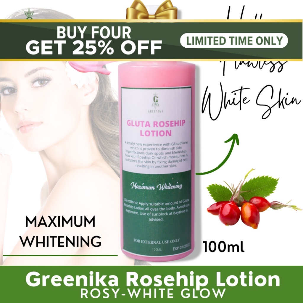 [ GLUTATHIONE + ROSEHIP ] Greenika Gluta Rosehip Moisturizing Body ...