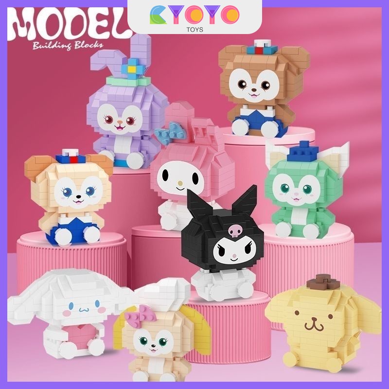 CYOYO Mini Building Blocks Assembled Small Sanrio Particles Toys For ...