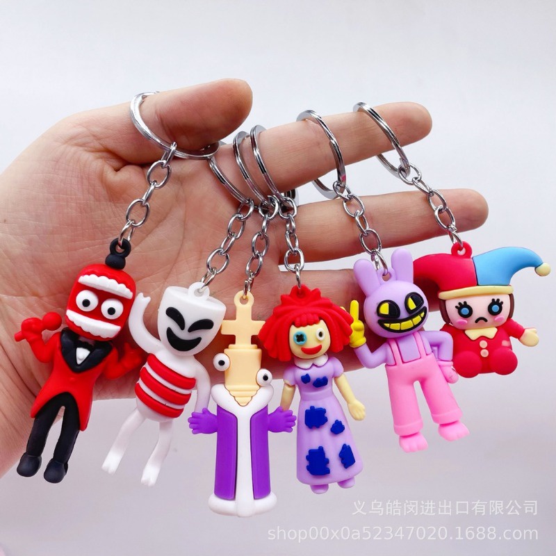 The Amazing Digital Circus Keychain, Jax Toy Cartoon Anime Pomni ...