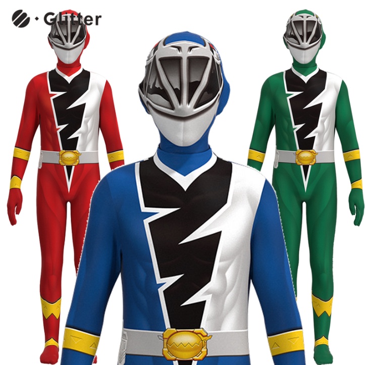 Super Sentai Kyoryu Dragon Zyuranger Rangers Cosplay Costume for Kids ...