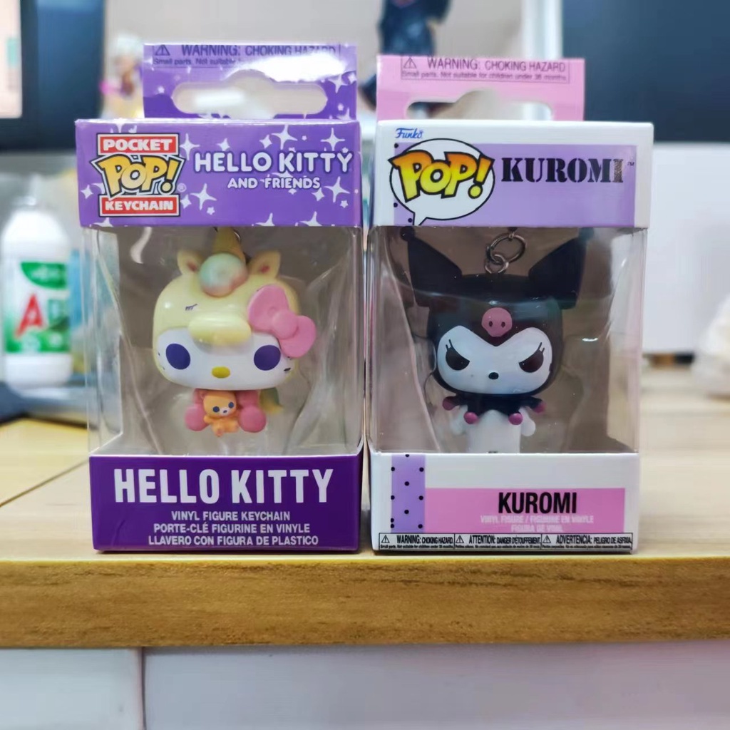 Funko Pop Sanrio Kuromi My Melody Hello Kitty Keychain Action Figure ...