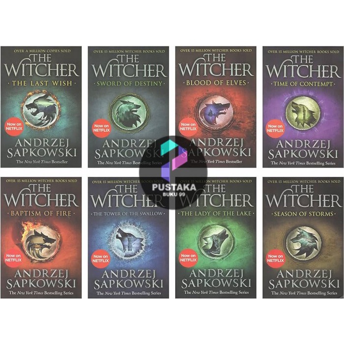 The Complete Witcher Series (8 Books Collection) Eng | Shopee Philippines
