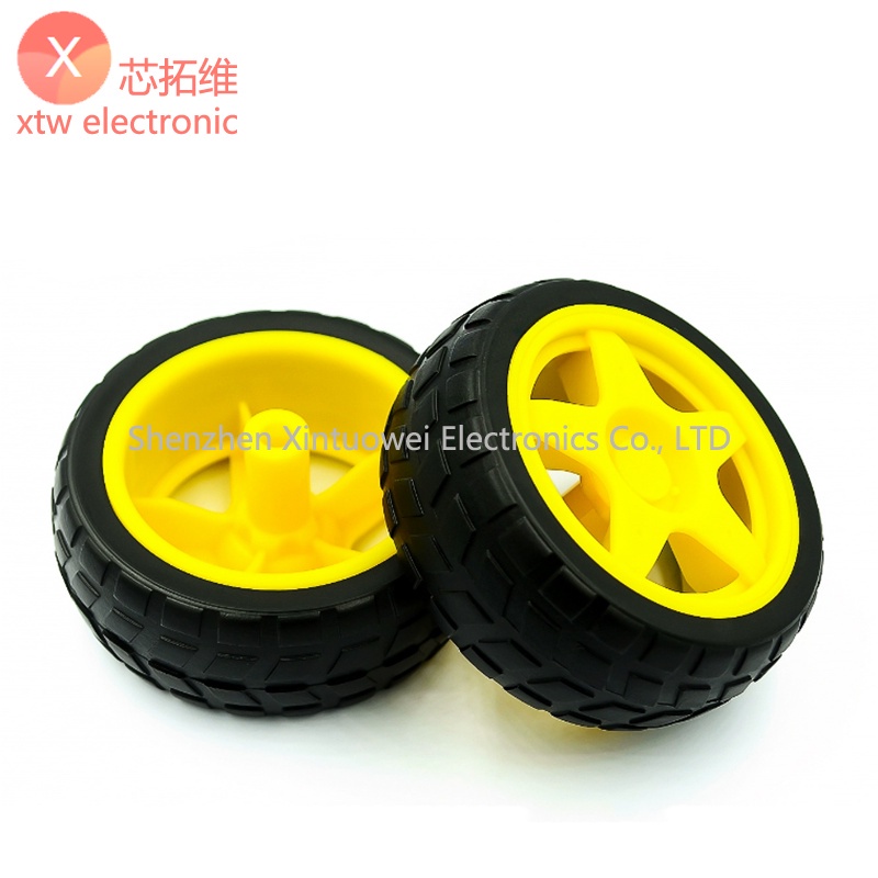 Rubber Wheels/Robot/Tracking Car Accessories Smart Car Tire Chassis ...