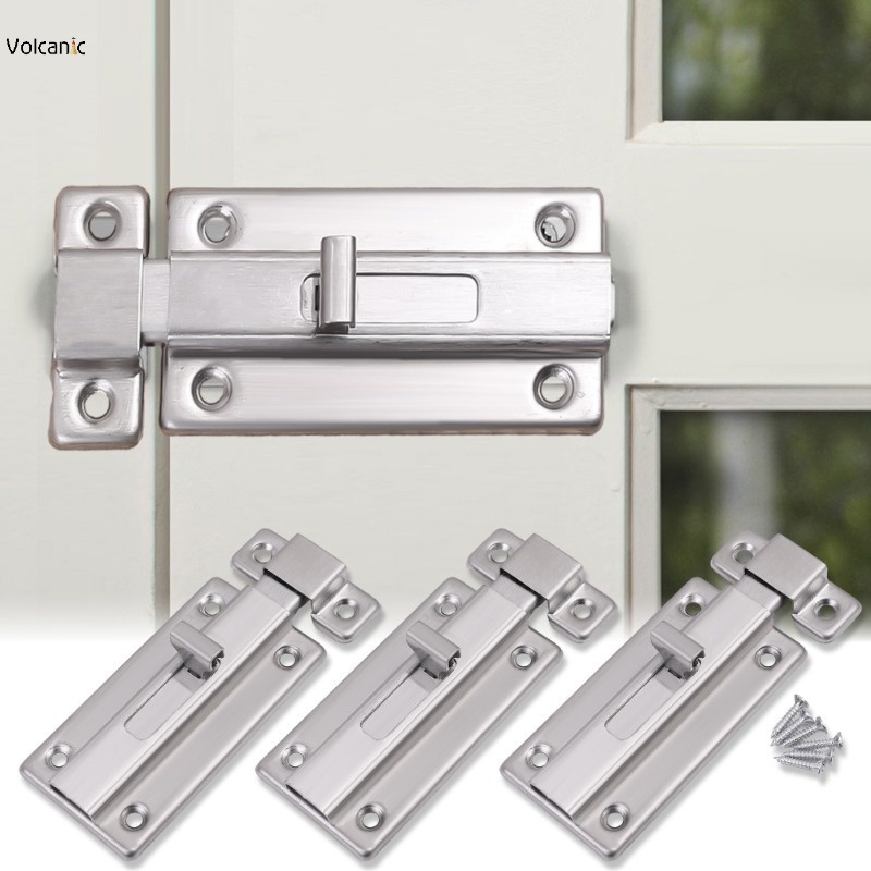 Portable Stainless Steel Self-elastic Door Lock Window Gate Hinges ...
