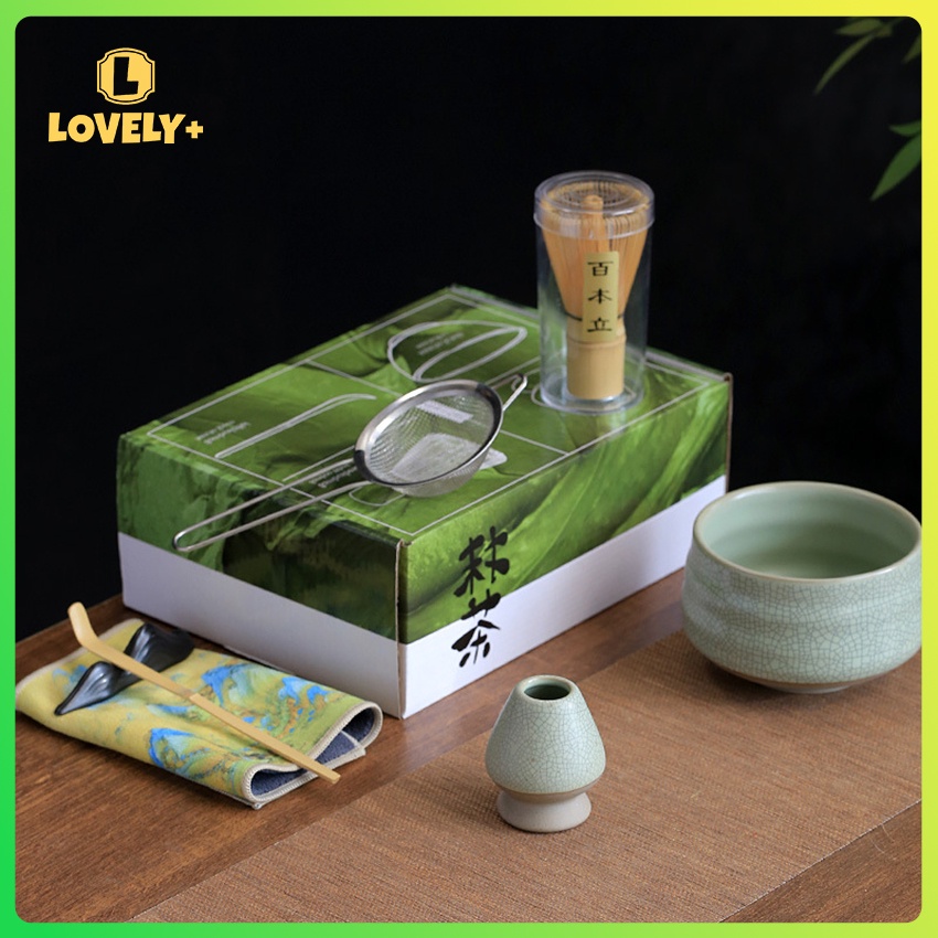 Japanese Matcha Tea Making Kit Handmade Bamboo Matcha Whisk Scoop Bowl ...