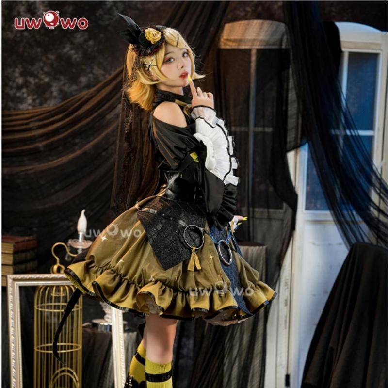 Uwowo V Singer Rin Rascal Collab Witch Gothic Halloween Cosplay Costume ...