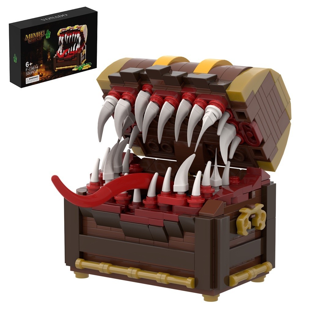 BuildMoc Mimic Chest Yaranzo Monster Building Blocks Set Dungeons And ...