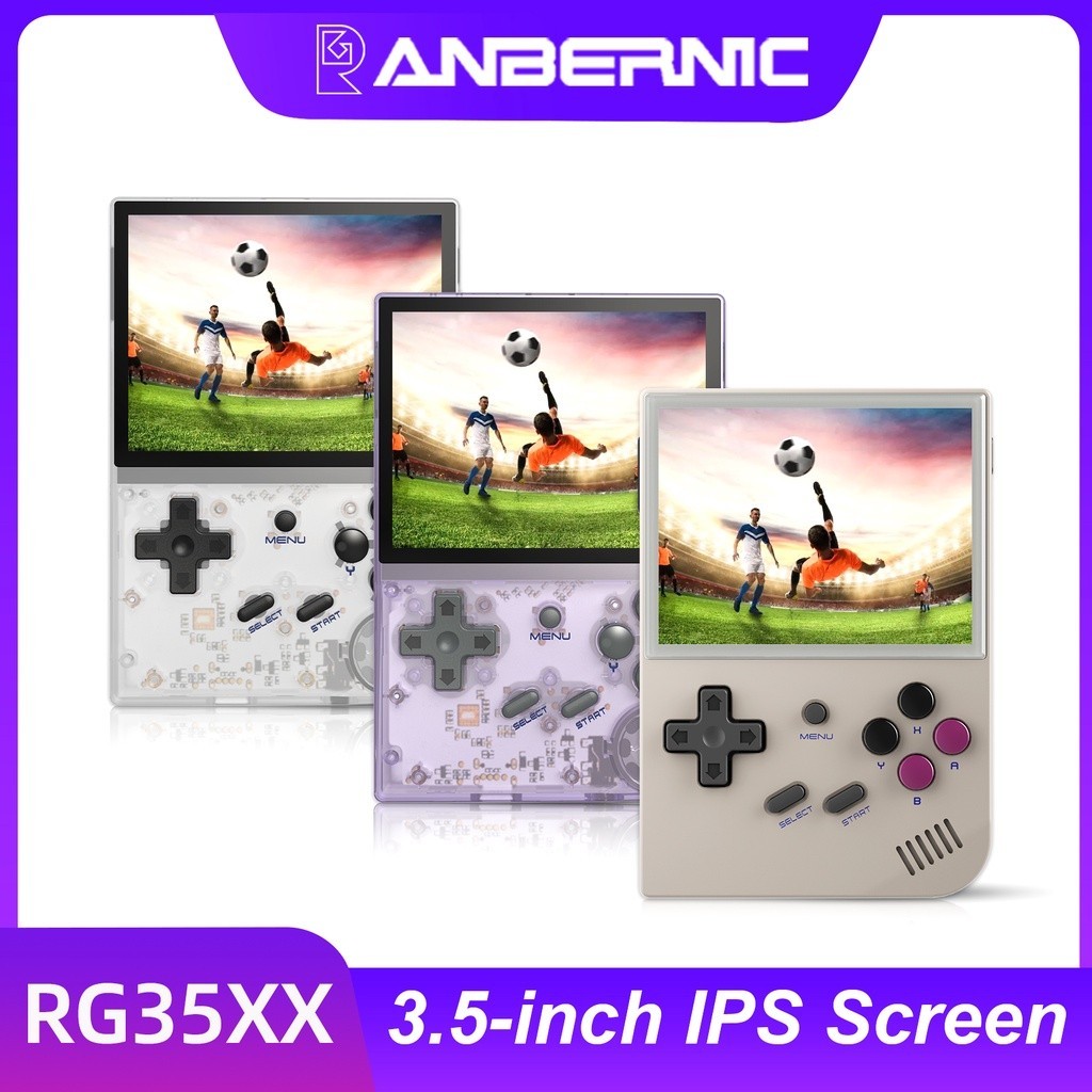ANBERNIC RG35XX Retro Handheld Game Console Linux System 3.5 Inch IPS ...