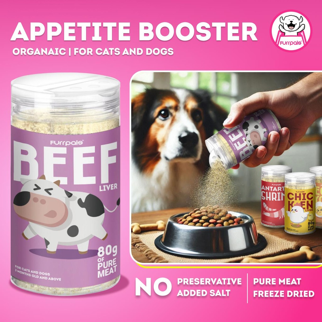 Furrpals Pure Meat Appetite Booster for Cats and Dogs Bowl Booster ...