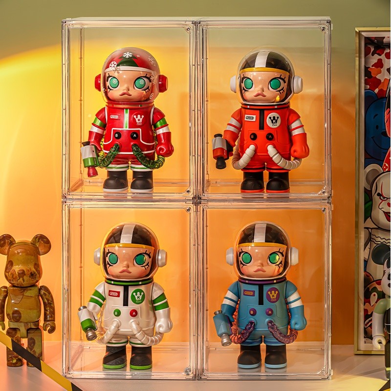 Large Acrylic Toy Display Case Stackable Magnetic Transparent Storage ...