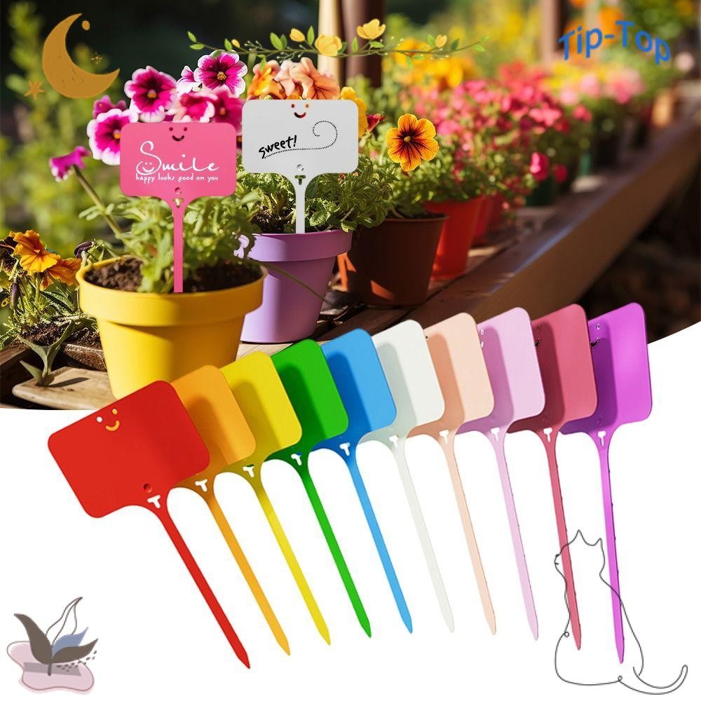 TIP-TOP 100Pcs Garden Plant Labels, Garden Decoration T-type Sign Tags ...