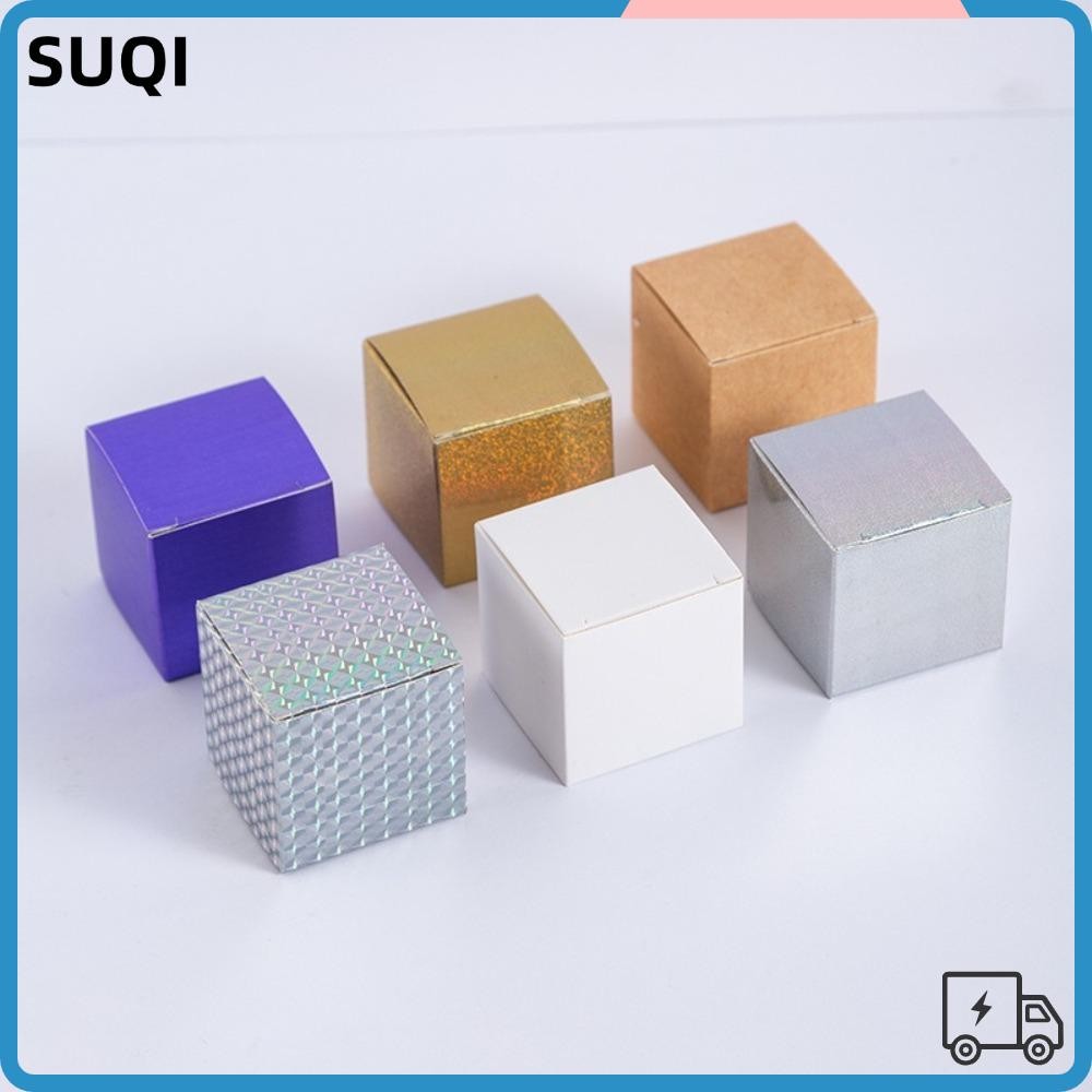 HI-SUQI 10PCS Gift Packaging Box, Folding Square Candy Box, 5x5x5cm ...