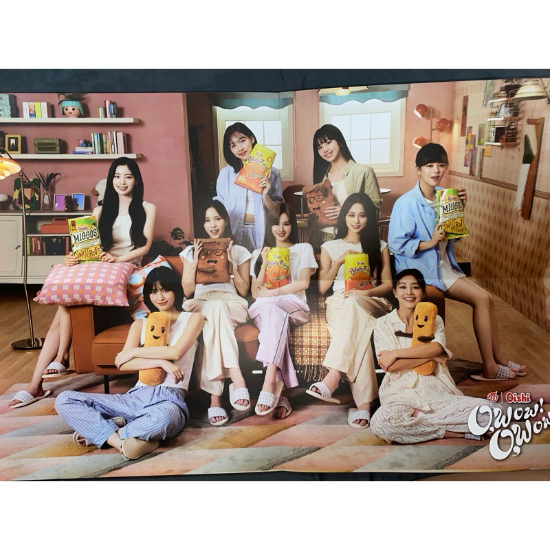 OFFICIAL TWICE photocard Twice Oishi Poster Twice Oishi Snacktacular ...