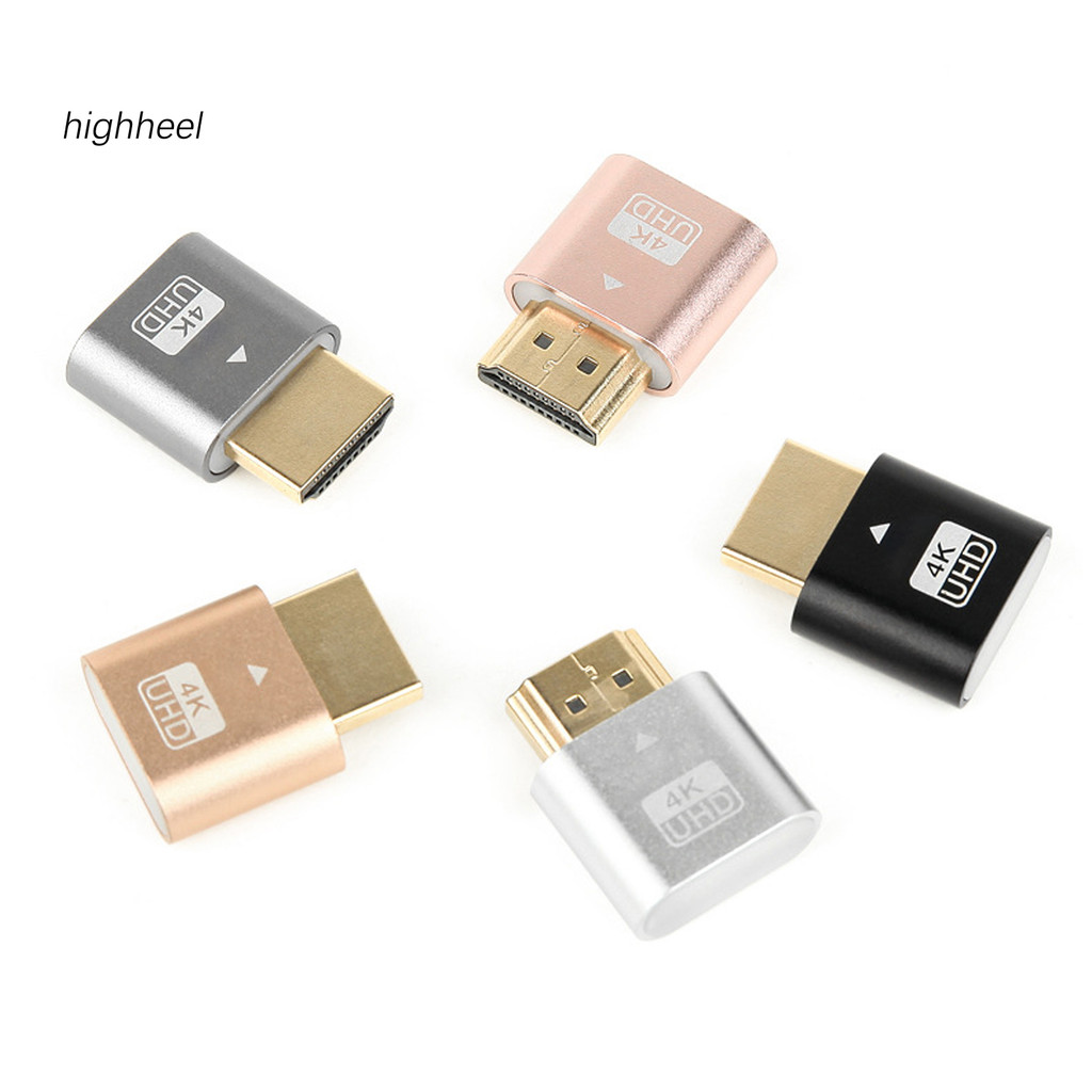 HHL 4K HDMI-compatible Dummy Plug Virtual Monitor Display Emulator ...