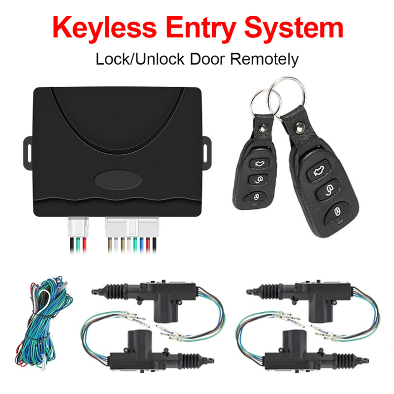 Car Door Lock Remote Control Universal Keyless Entry System Locking Kit ...