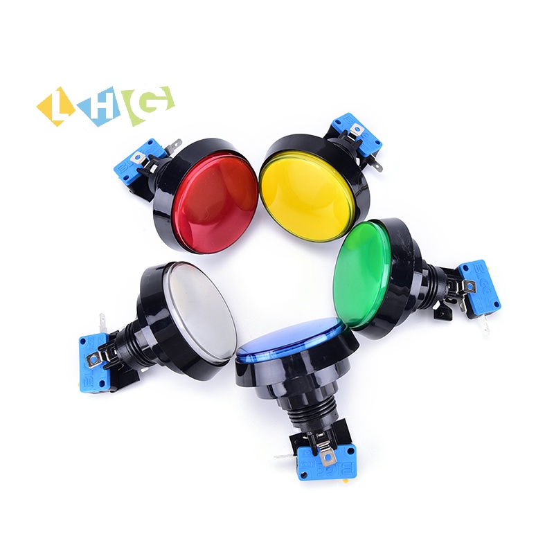 [LHG] 60mm LED Light Big Round Arcade Video Game Player Push Button Switch Lamp new | Shopee ...