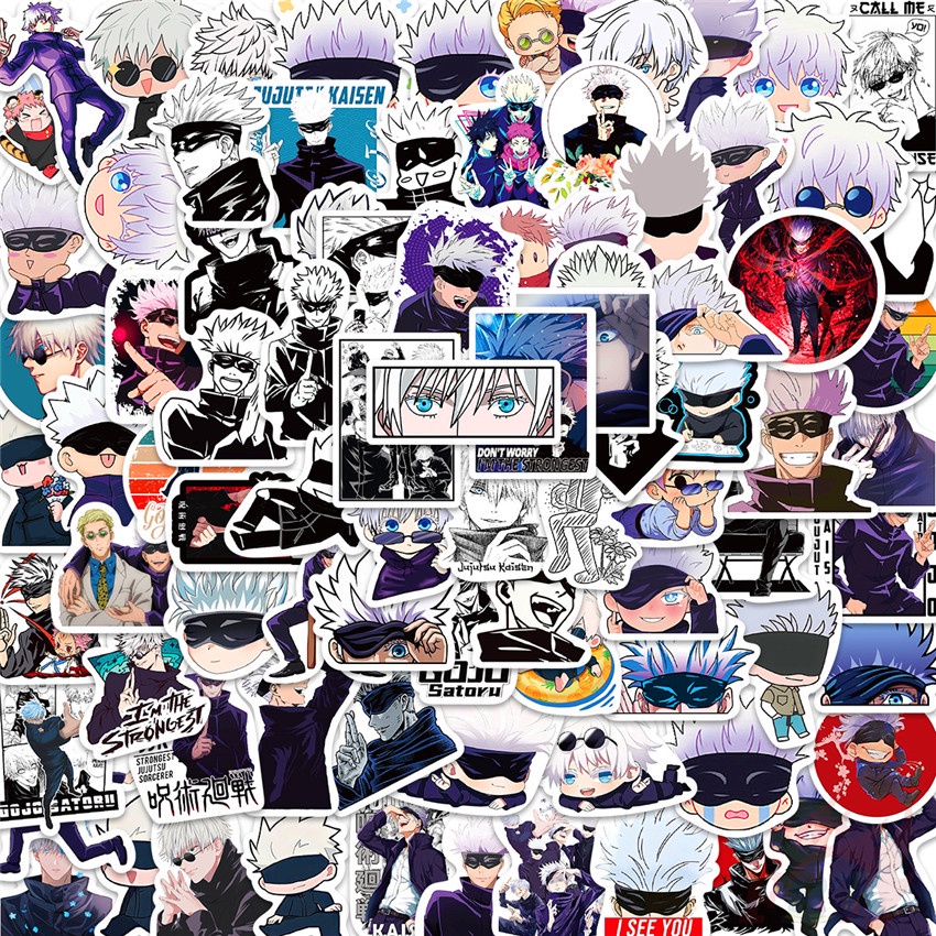 100Pcs/Set Satoru Gojo Stickers DIY Fashion Waterproof Doodle Decals ...