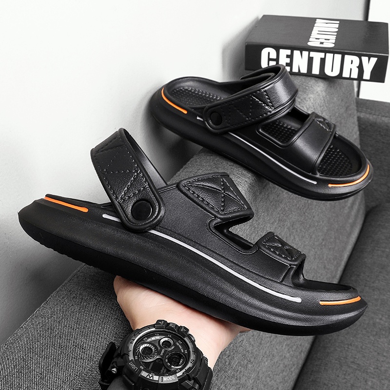 Eva High Elastic Couple Style Men's Sandals Fashion Men's Slippers ...