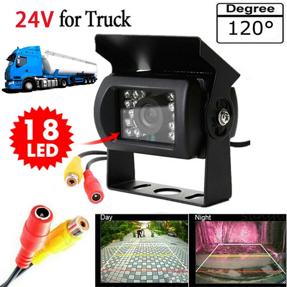 18 LED Anti Fog IR Night Vision IP68 Waterproof Car Rear View Wired CCD ...