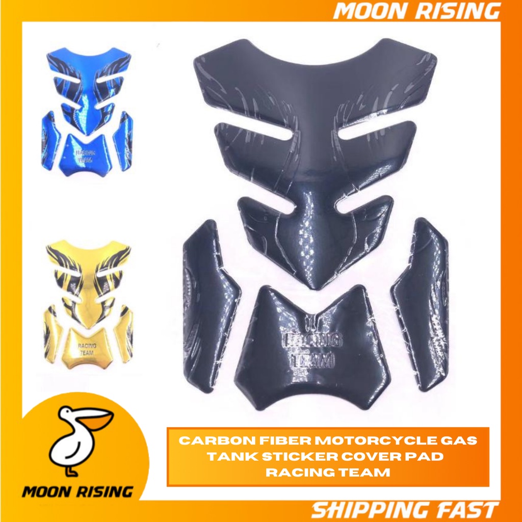 CARBON FIBER MOTORCYCLE GAS TANK STICKER COVER PAD PROTECTOR STICKER ...