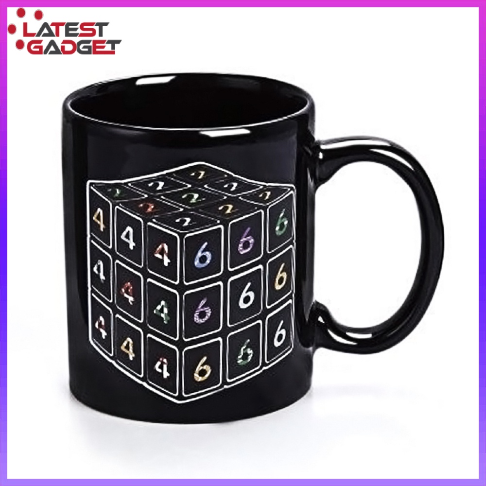 LatestGadget Rubik Cube Color Changing Coffee Mug - Black | Shopee ...