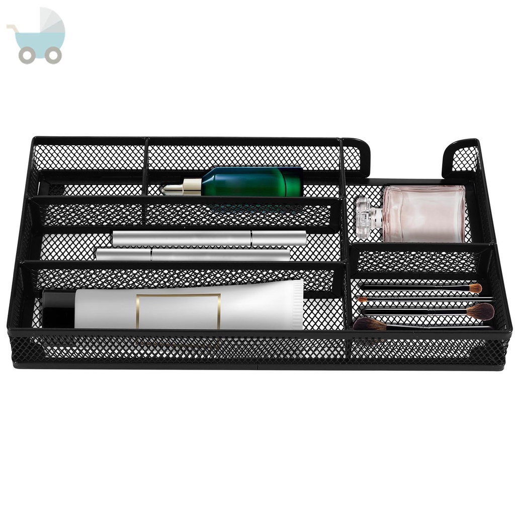 Desk Drawer Organizer Tray 6-Compartment Drawer Organizer 11 x 6.1 x 1 ...