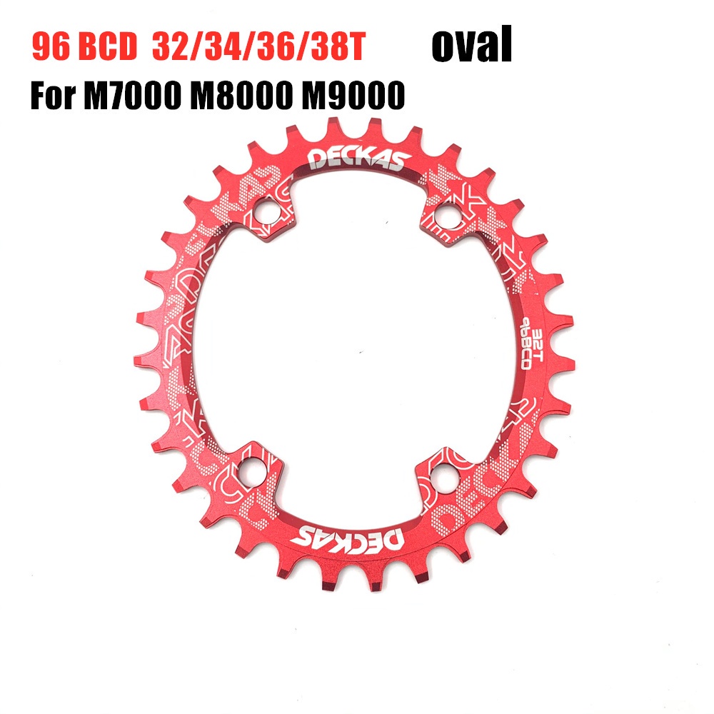 Deckas 96BCD Chainring MTB Mountain Bike BCD 96mm Asymmetric 32T 34T 36T 38T Narrow Wide Tooth ...