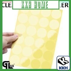 25mm Transparent Round Sticker Tape PVC Adhesive Seal Label Stickers ...