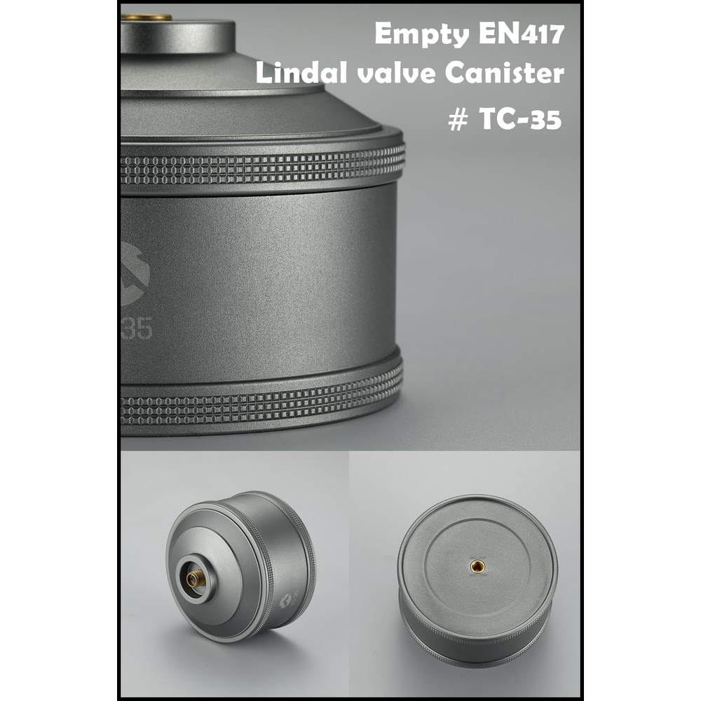 CAMPINGMOON TC-35 Refillable Empty Screw Camping Butane Canister 110g ...