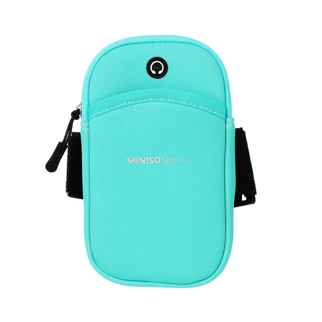 MINISO Sports Double Pocket Solid Color Arm Bag (Mint Green) | Shopee ...