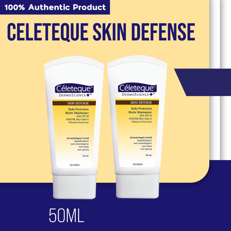 Celeteque SUNSCREEN Skin Defense Daily Protection Matte Moisturizer ...