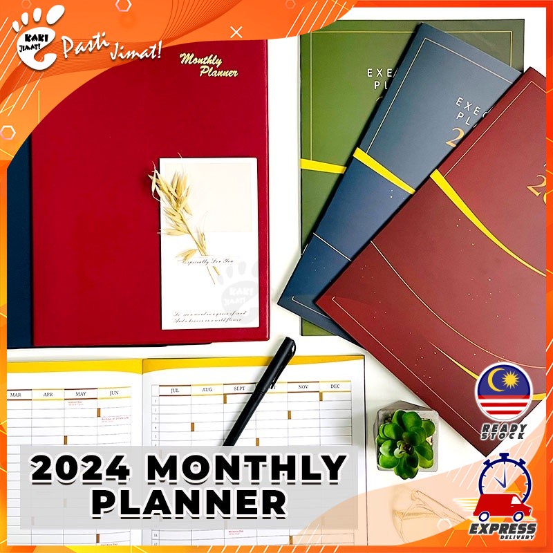 Kaki Jimat 2024 A4 Size Executive Planner PVC Cover / Card Cover Diary ...