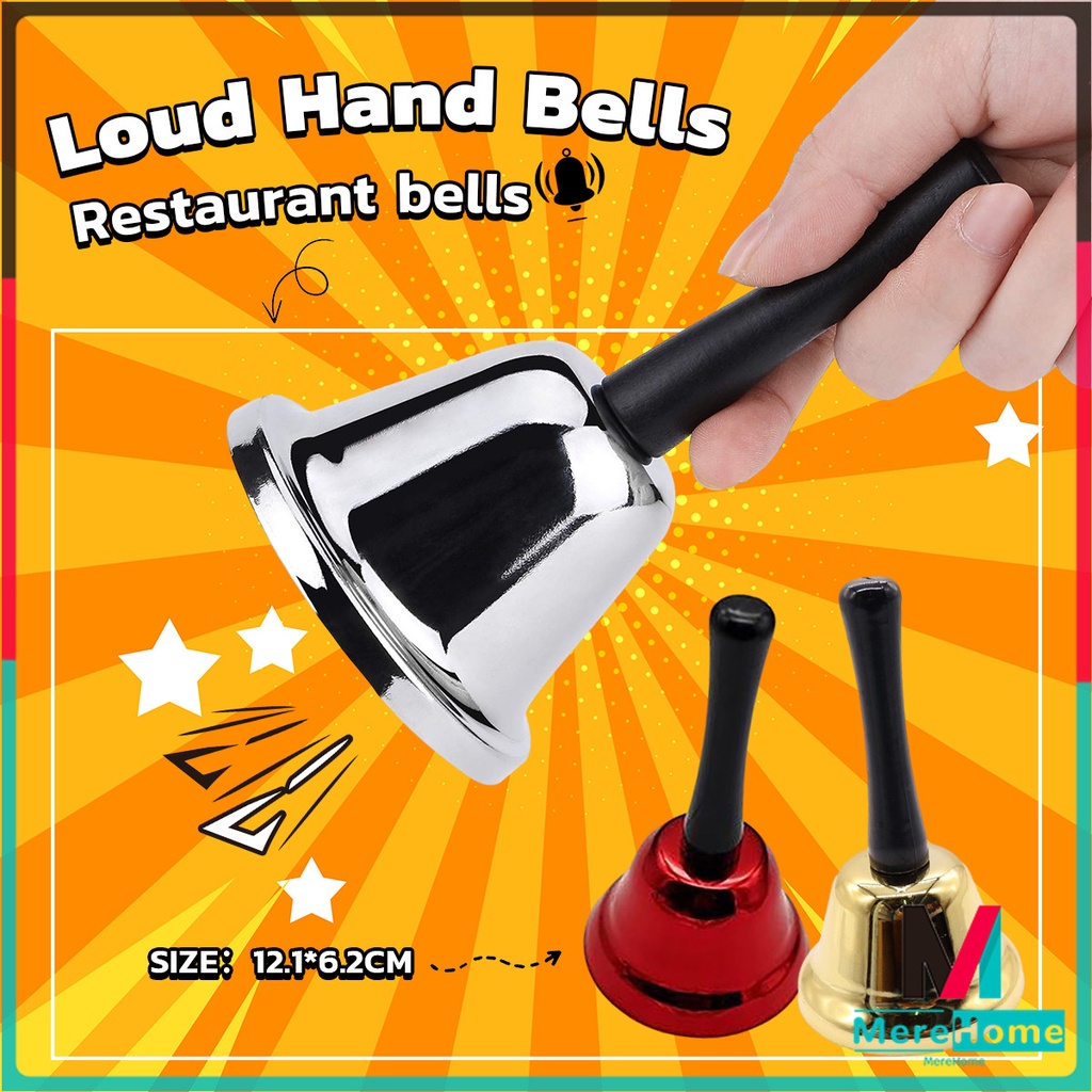 MereHome Loud Hand Bells for Adults, Dinner Bells for Inside Classroom ...