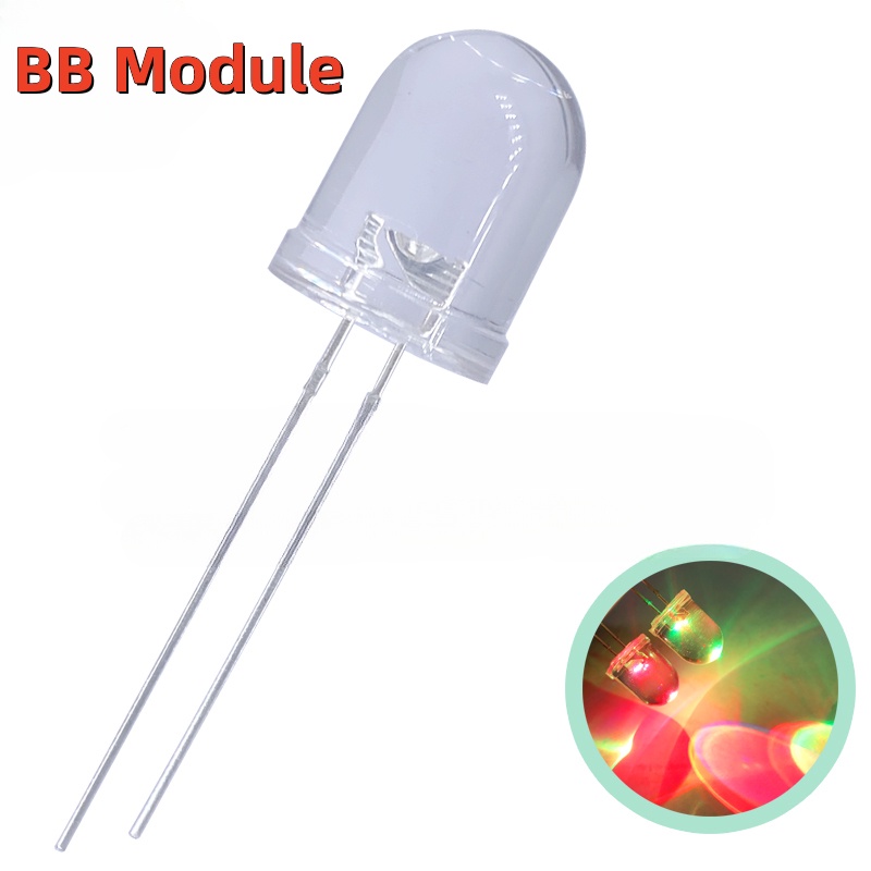 [10PCS] F10 Colorful Flashing Red Green Blue Automatic Color-changing ...