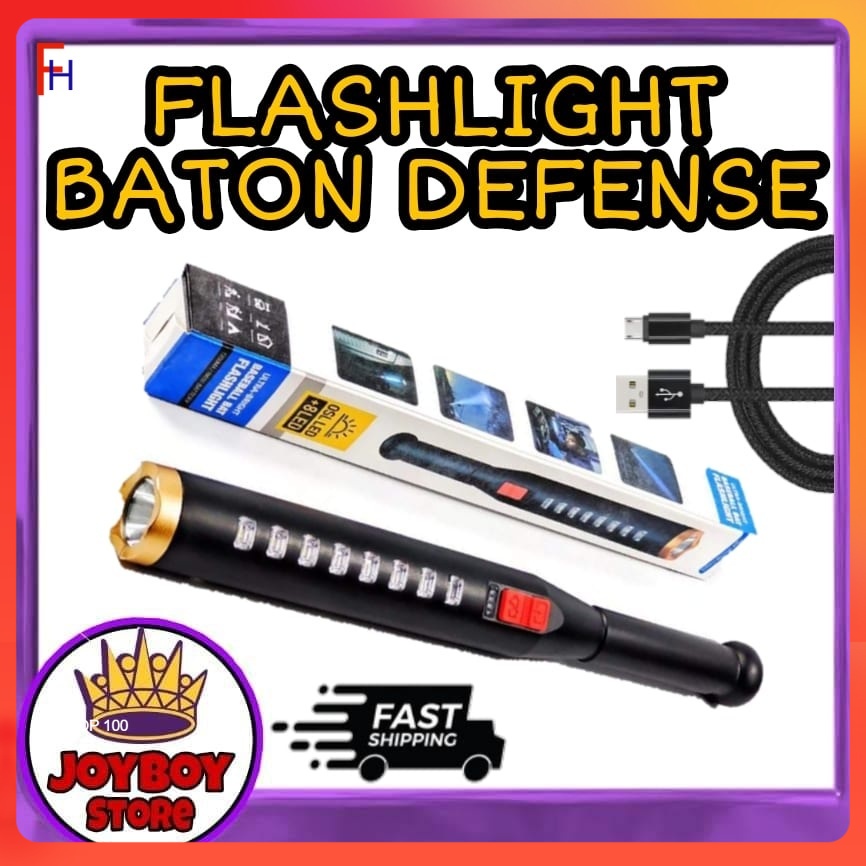 FH 9LED Powerful Flashlight Baseball Bat Torch Outdoor Patrol ...