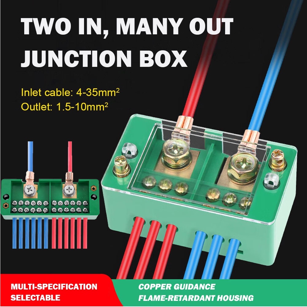Single Phase 60a Wire Terminal Box Connector Block Junction Box Distribution Box Shopee
