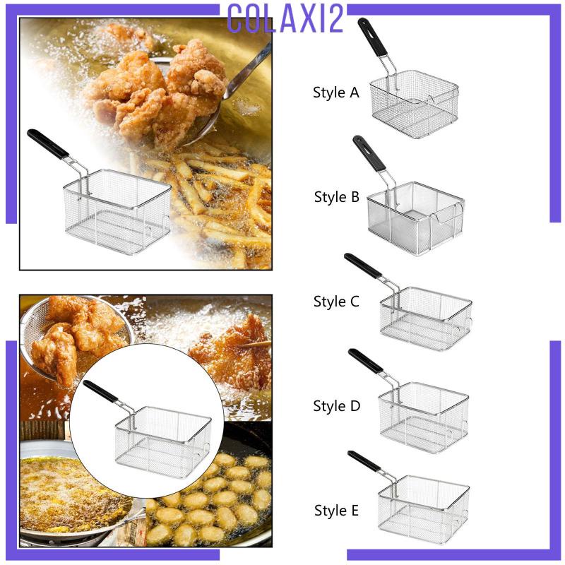[Colaxi2] Deep Fryer Basket Food Presentation Baskets Kitchen Tool with ...