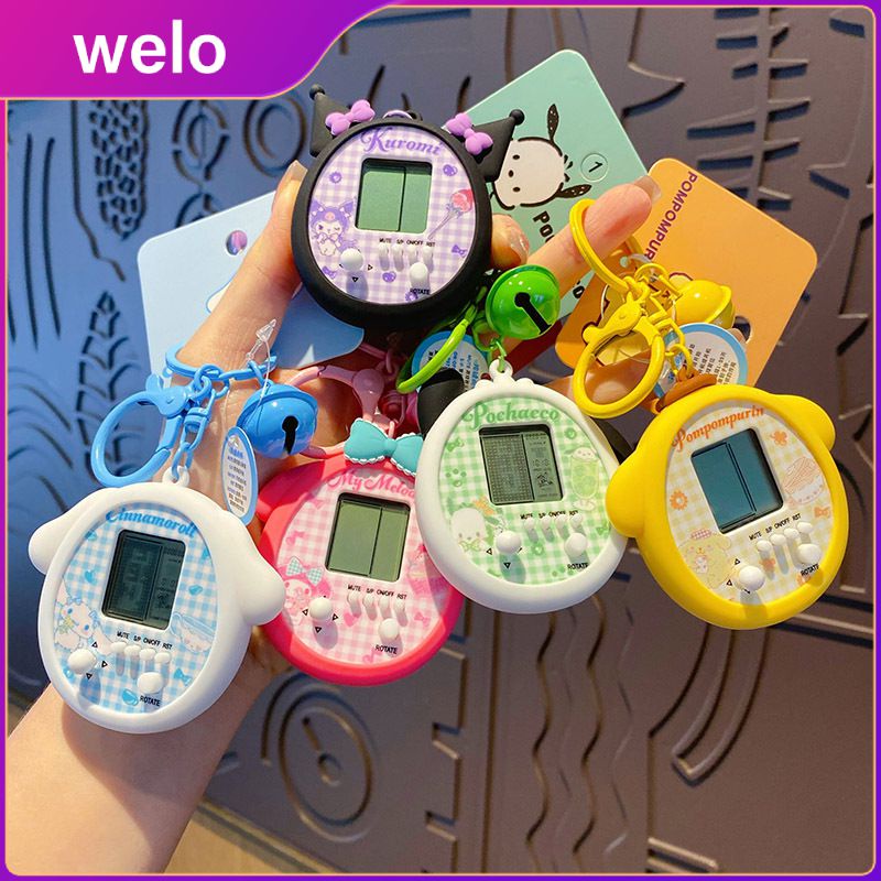 WELO Kuromi Game Console Keychain Kawaii Cinnamoroll My Melody Game ...