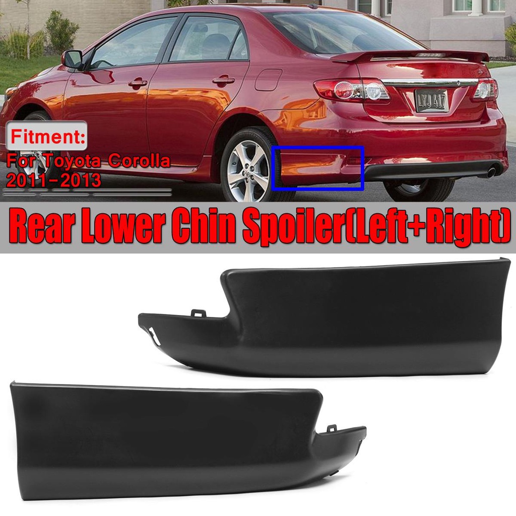 2pcs Car Rear Bumper Corolla Diffuser Lip Lower Chin Spoiler Lips For ...
