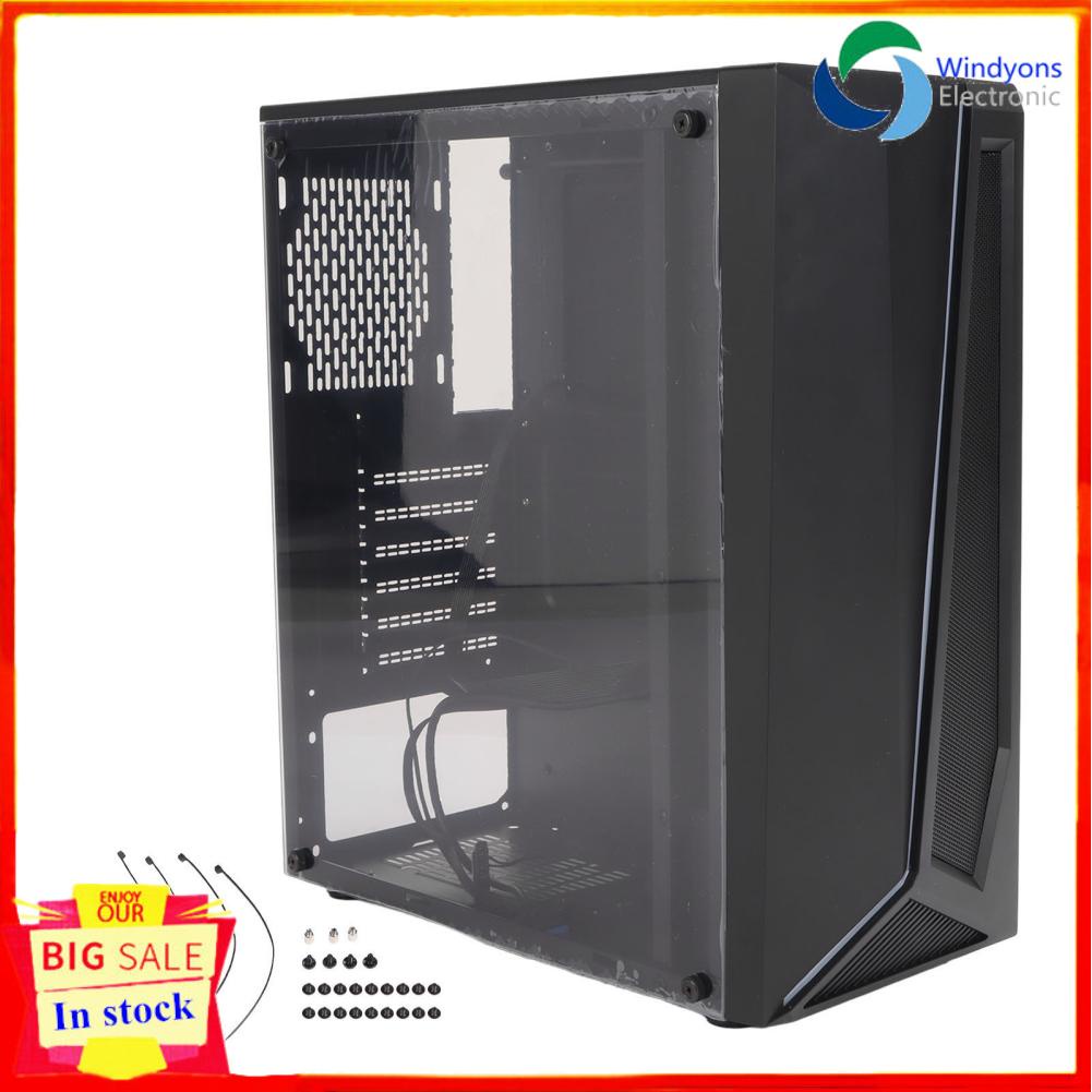 Windyons Desktop Chassis Gaming PC Transparent Design High Internal ...