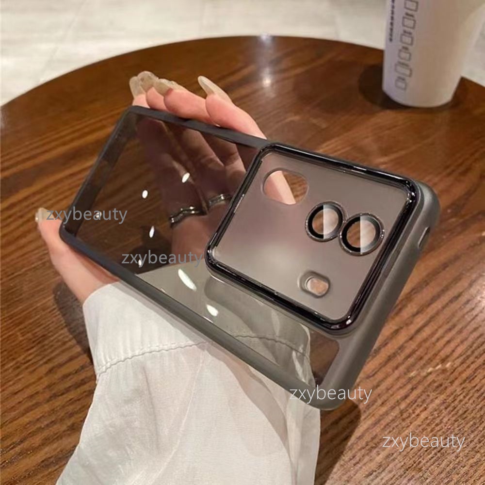 OPPO Reno 11 Pro 5G 2023 Case Plating Transparent Thin Clear Casing For ...